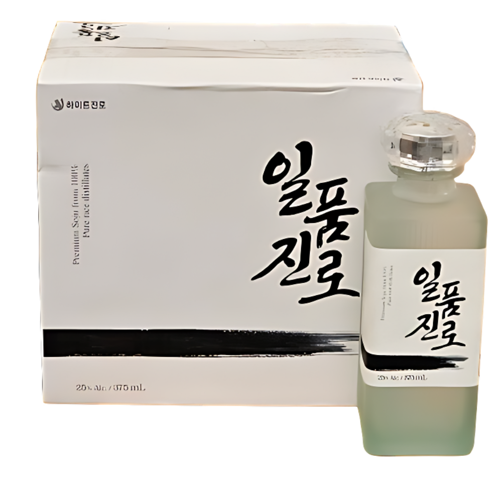 Jinro Ilpoom Premium Soju 25% 375ml (6 pack) - PNK Liquor